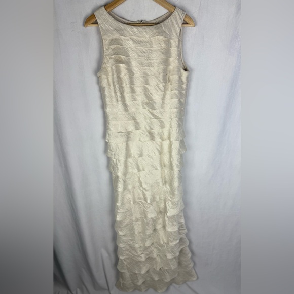 Adrianna Papell | Dresses | Long Party Dress Champagne Beige Color ...